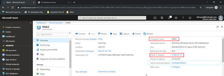 Configuring Load Balancer In Microsoft Azure
